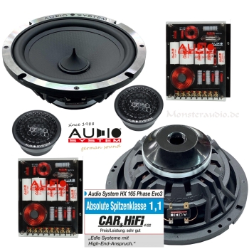 Monsteraudio - Audio System HX 165 Phase EVO 3 high-end 16,5cm 2-Wege ...