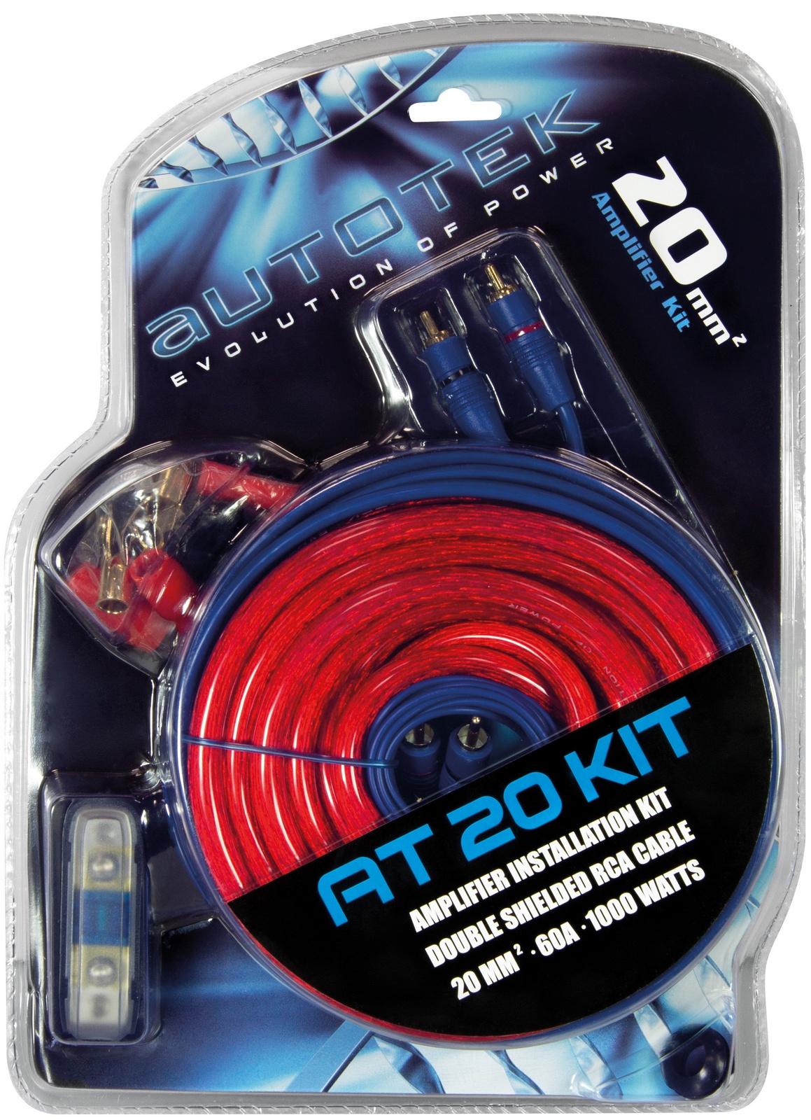 Monsteraudio - Autotek AT20Kit 20mm² Anschlusskit Verstärker Kabelset 20qmm